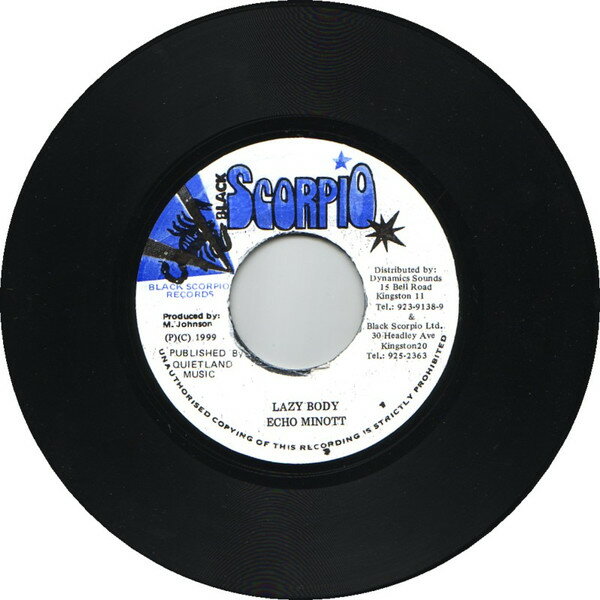 ・アーティスト Echo Minott ・タイトル Lazy Body ・レーベル・型番 Black Scorpio NONE ・フォーマット 7インチレコード ・コンディション(盤) 良い (VG+) ・コンディション(ジャケット) プレ...