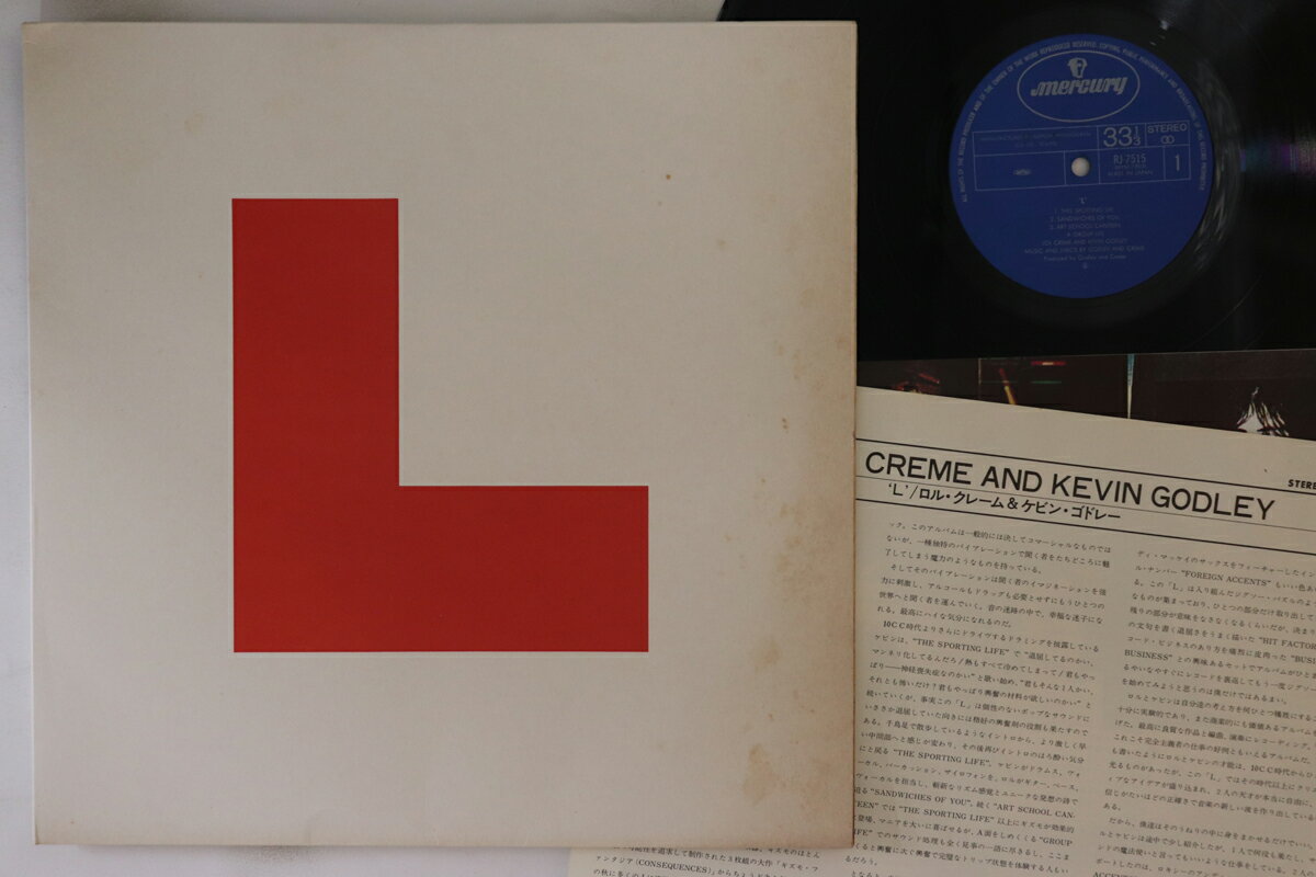 ・アーティスト Lol Creme & Kevin Godley (10CC) ・タイトル L ・レーベル・型番 MERCURY RJ7515 ・フォーマット LP ・コンディション(盤) 良い (VG+) ・コンディション(ジャケット) ...