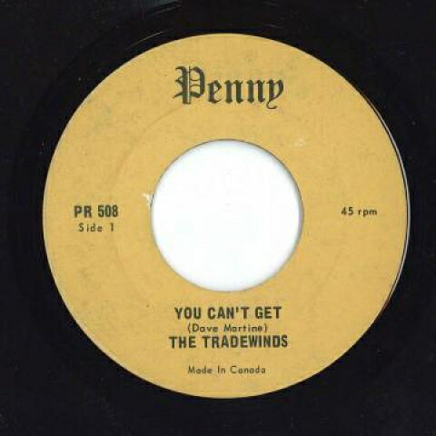 ・アーティスト Tradewinds ・タイトル You Can't Get / Throw Out The Lifeline ・レーベル・型番 Penny CA PR508 ・フォーマット 7" ・コンディション(盤) 新品 (M) ・コ...