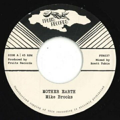 ・アーティスト Mike Brooks / 18th Parallel ・タイトル Mother Earth / Earth Cry ・レーベル・型番 Fruits Records FTR037 ・フォーマット 7" ・コンディション(盤)...