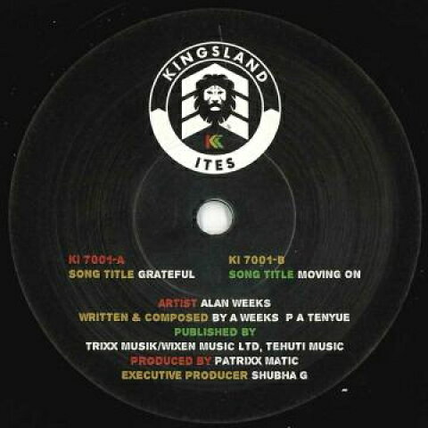 ・アーティスト Alan Weeks ・タイトル Grateful / Moving On ・レーベル・型番 Kingsland Ites KI7001 ・フォーマット 7" ・コンディション(盤) 新品 (M) ・コンディション(ジャケッ...