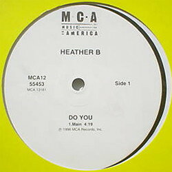 ・アーティスト Heather B. ・タイトル Do You ・レーベル・型番 MCA Records MCA1255453 ・フォーマット 12インチレコード ・コンディション(盤) 良い (VG+) ・コンディション(ジャケット) プ...