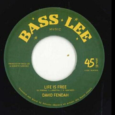 ・アーティスト David Fendah ・タイトル Life Is Free / Version ・レーベル・型番 Bass Lee Music EU BLM7003 ・フォーマット 7" ・コンディション(盤) 新品 (M) ・コンディ...