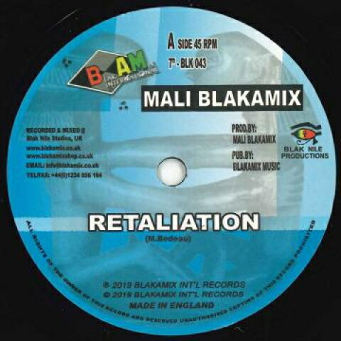 ・アーティスト Mali Blakamix ・タイトル Retaliation / Retaliation II ・レーベル・型番 Blakamix BLK043 ・フォーマット 7" ・コンディション(盤) 新品 (M) ・コンディション...
