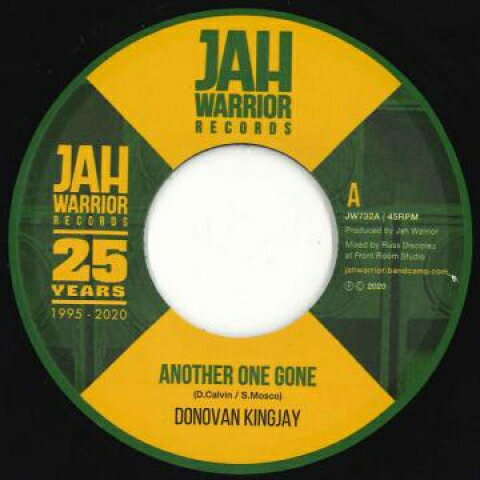 ・アーティスト Donovan Kingjay ・タイトル Another One Gone / Another Dub Gone ・レーベル・型番 Jah Warrior JW732 ・フォーマット 7" ・コンディション(盤) 新品 (...