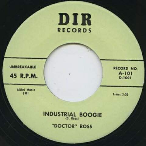 ・アーティスト Doctor Ross ・タイトル Industrial Boogie / Thirty-Two Twenty ・レーベル・型番 Dir Records DIR101 ・フォーマット 7" ・コンディション(盤) 新品 (M...
