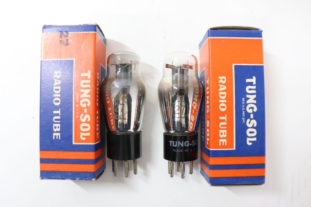 ・商品説明 Tung Sol タングソル 27 Radio Vacuum Tube ラジオ真空管 2本セット 商品状態：現状 ■動作未確認 参考重量：236(g) ・注意事項 送料、振込手数料はご負担ください。 決済期日までにご入金がない場...