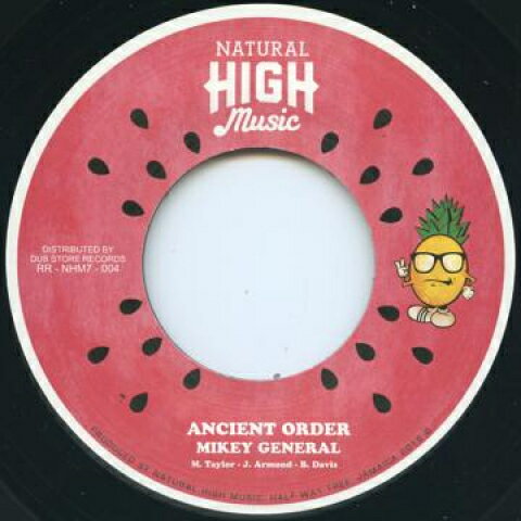 ・アーティスト Mikey General ・タイトル Ancient Order / Ancient Order Version ・レーベル・型番 Natural High Music RRNHM704 ・フォーマット 7" ・コンディシ...