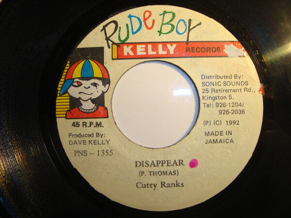 ・アーティスト Cutty Ranks ・タイトル Disappear ・レーベル・型番 Rude Boy Kelly Records PNS1355 ・フォーマット 7インチレコード ・コンディション(盤) 良い (VG+) ・コンディシ...