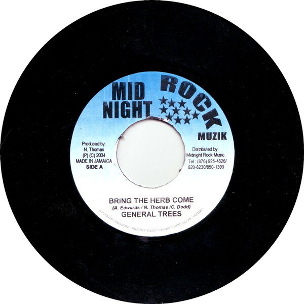 ・アーティスト General Trees ・タイトル Bring The Herb Come ・レーベル・型番 Midnight Rock NONE ・フォーマット 7インチレコード ・コンディション(盤) 良い (VG+) ・コンディシ...