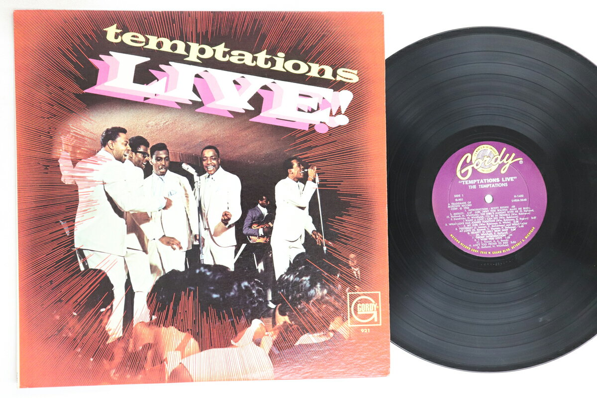 ・アーティスト Temptations ・タイトル Temptations Live! ・レーベル・型番 GORDY G921 ・フォーマット LPレコード ・コンディション(盤) 良い (VG+) ・コンディション(ジャケット) 良い (...