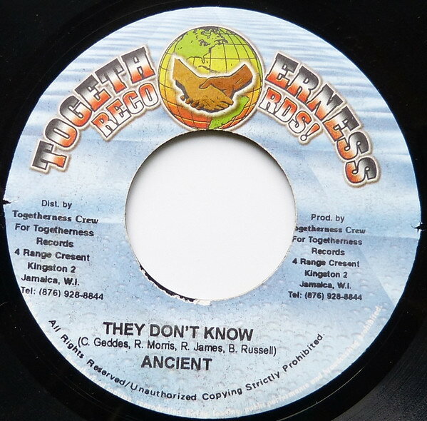 ・アーティスト Ancient ・タイトル They Don't Know ・レーベル・型番 TOGETHERNESS NONE ・フォーマット 7インチレコード ・コンディション(盤) 良い (VG+) ・コンディション(ジャケット) プ...