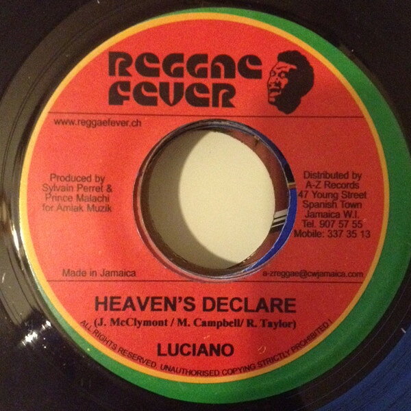 ・アーティスト Luciano (2) ・タイトル Heaven's Declare ・レーベル・型番 Reggae Fever RF012 ・フォーマット 7インチレコード ・コンディション(盤) 非常に良い(EX) ・コンディション(ジ...