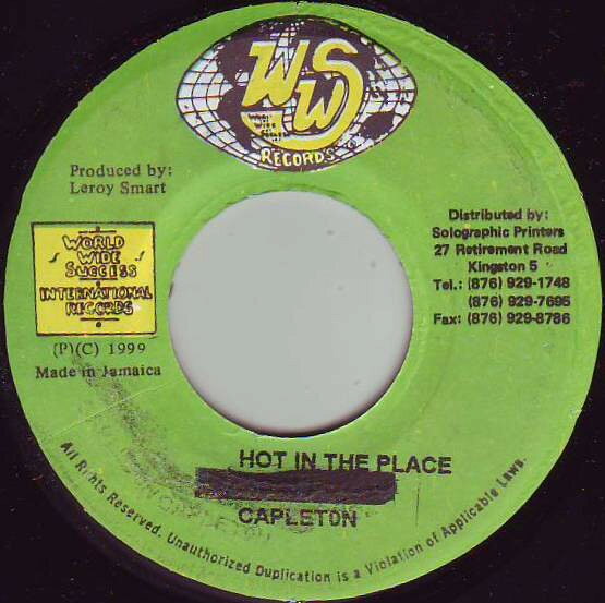 ・アーティスト Capleton ・タイトル Hot In The Place ・レーベル・型番 WWS Records NONE ・フォーマット 7インチレコード ・コンディション(盤) 良い (VG+) ・コンディション(ジャケット) ...