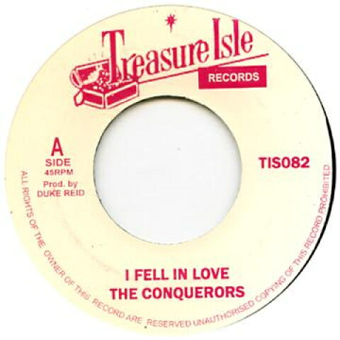 ・アーティスト Conquerors / Conquerors ・タイトル I Feel In Love / Lonely Street ・レーベル・型番 Treasure Isle TIS082 ・フォーマット 7" ・コンディション(盤...
