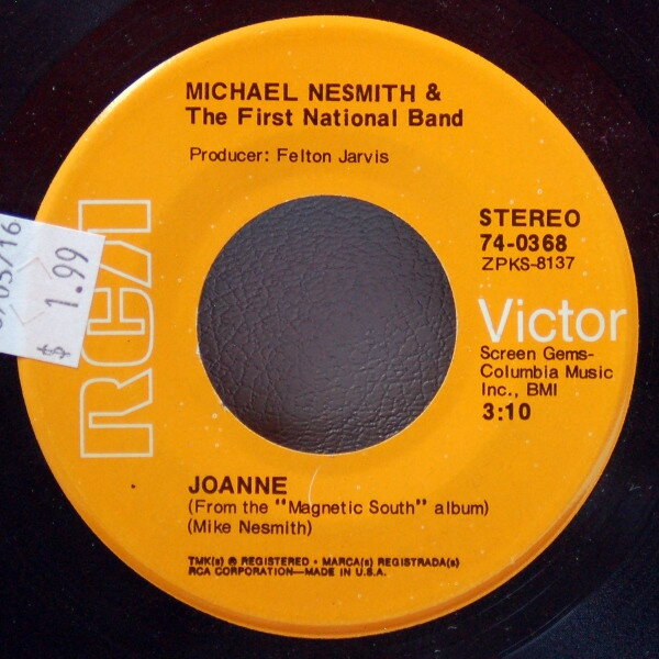 ・アーティスト Michael Nesmith & The First National Band ・タイトル Joanne ・レーベル・型番 RCA Victor 740368 ・フォーマット 7インチレコード ・コンディション(盤) 可...