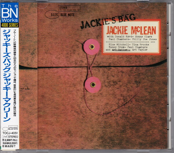 ・アーティスト Jackie Mclean ・タイトル Jackie's Bag ・レーベル・型番 BLUE NOTE TOCJ4051 ・フォーマット CD ・コンディション(盤) 良い (VG+) ・コンディション(ジャケット) ・コン...