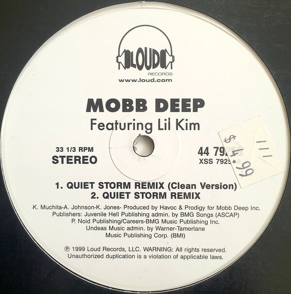 ・アーティスト Mobb Deep ・タイトル Quiet Storm (Remix) / It's Mine ・レーベル・型番 Loud Records 4479256 ・フォーマット 12インチレコード ・コンディション(盤) 良い (...