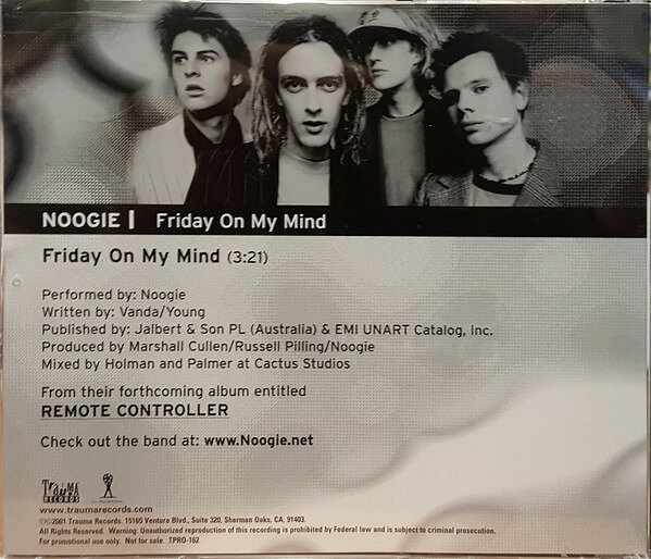 ・アーティスト Noogie ・タイトル Friday On My Mind ・レーベル・型番 Trauma TPRO162 ・フォーマット CD ・コンディション(盤) 非常に良い(EX) ・コンディション(ジャケット) ・コンディション...
