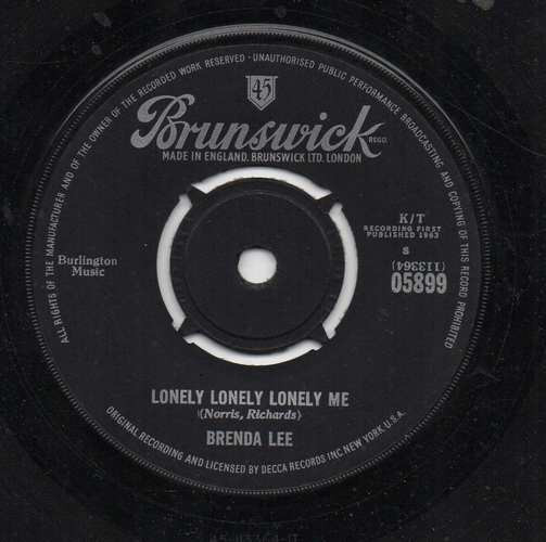 ・アーティスト Brenda Lee ・タイトル As Usual ・レーベル・型番 BRUNSWICK 05899 ・フォーマット 7インチレコード ・コンディション(盤) 可 (VG) ・コンディション(ジャケット) プレインカバー（元...