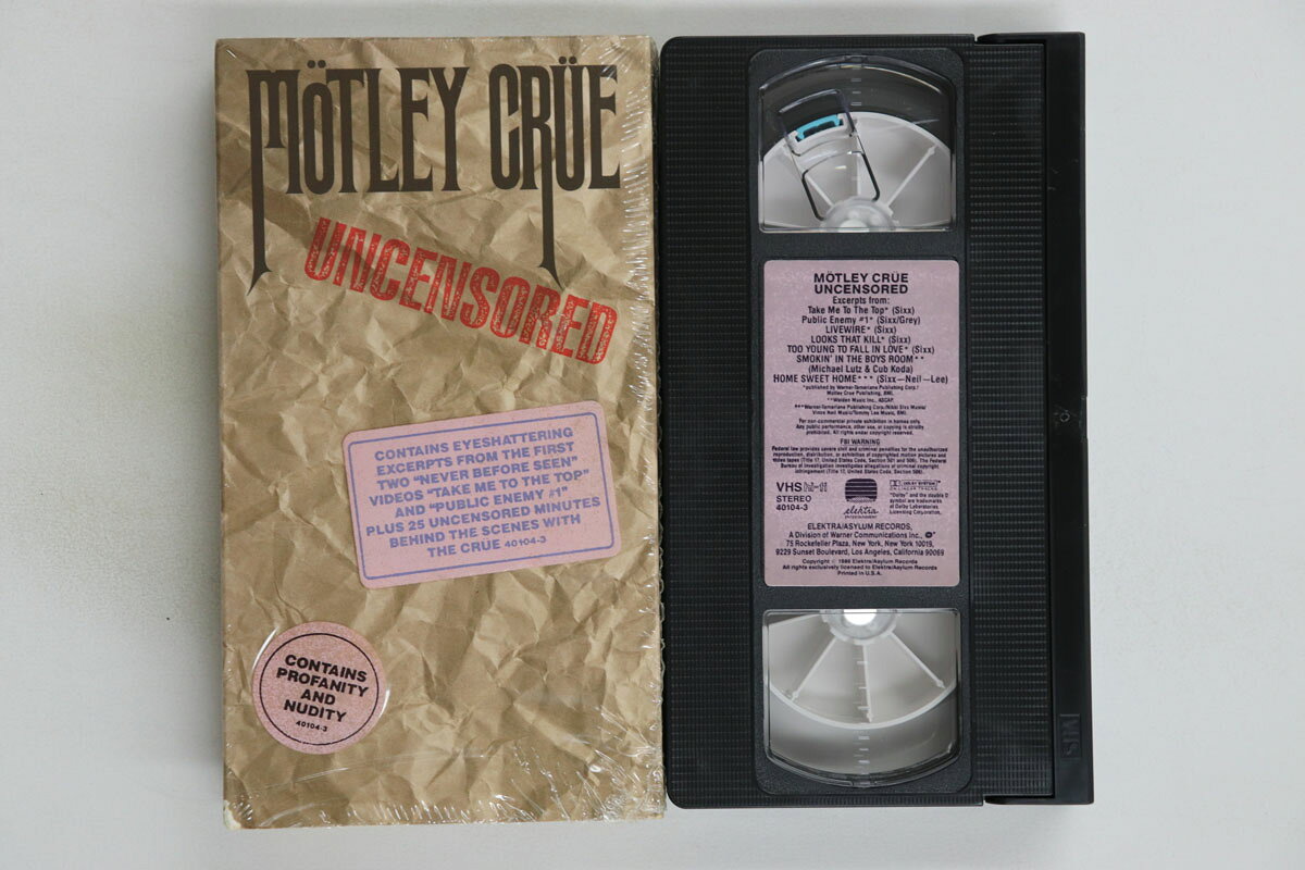 ・アーティスト Motley Crue ・タイトル Uncensored ・レーベル・型番 ELEKTRA ENTERTAINMENT 401043 ・フォーマット VHSビデオ ・コンディション(盤) 良い (VG+) ・コンディション(...