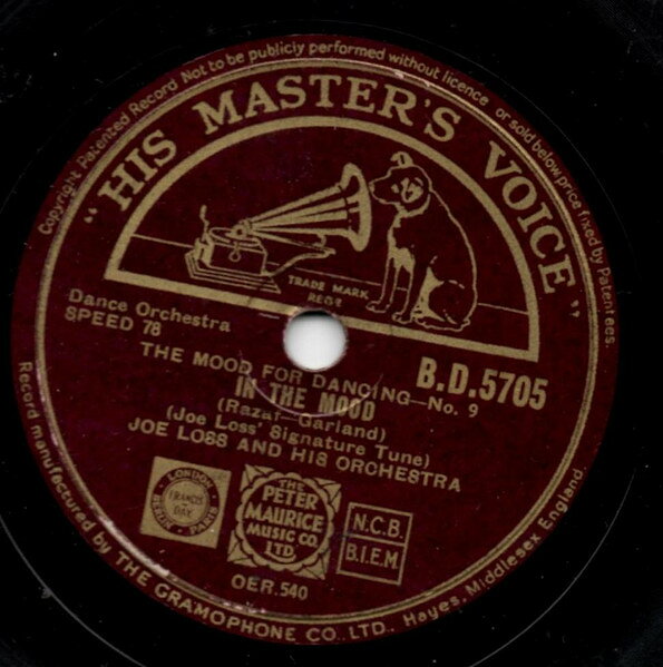 ・アーティスト Joe Loss & His Orchestra ・タイトル In The Mood / Oasis ・レーベル・型番 HIS MASTERS VOICE BD5705 ・フォーマット 78回転SP盤レコード ・コンディショ...