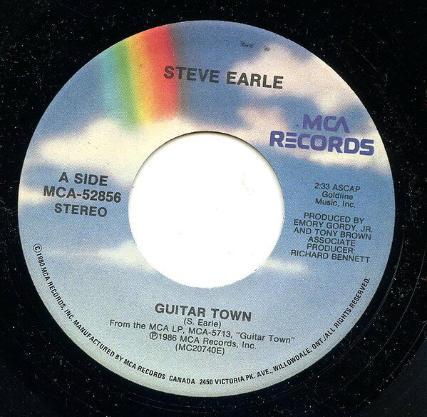 ・アーティスト Steve Earle ・タイトル Guitar Town ・レーベル・型番 MCA Records MCA52856 ・フォーマット 7インチレコード(CDではありません) ・コンディション(盤) 良い (VG+) ・コン...