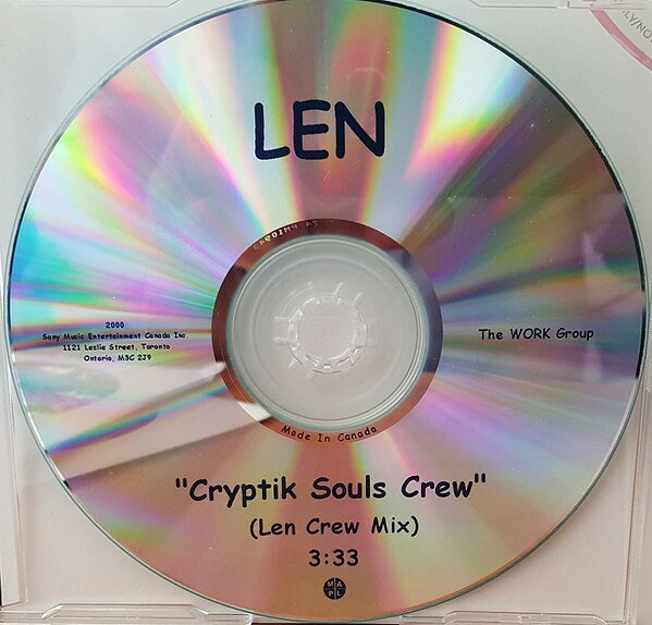 ・アーティスト Len ・タイトル Cryptik Souls Crew ・レーベル・型番 Working Group NONE ・フォーマット CD ・コンディション(盤) 良い (VG+) ・コンディション(ジャケット) ・コンディショ...