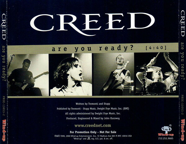 ・アーティスト Creed ・タイトル Are You Ready? ・レーベル・型番 Wind-Up PROE130532PROMO ・フォーマット CD ・コンディション(盤) 良い (VG+) ・コンディション(ジャケット) ・コンデ...