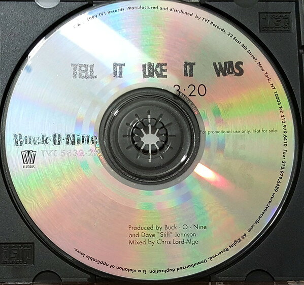 ・アーティスト Buck-O-Nine ・タイトル Tell It Like It Was ・レーベル・型番 TVT TVT58322PPROMO ・フォーマット CD ・コンディション(盤) 良い (VG+) ・コンディション(ジャケット...