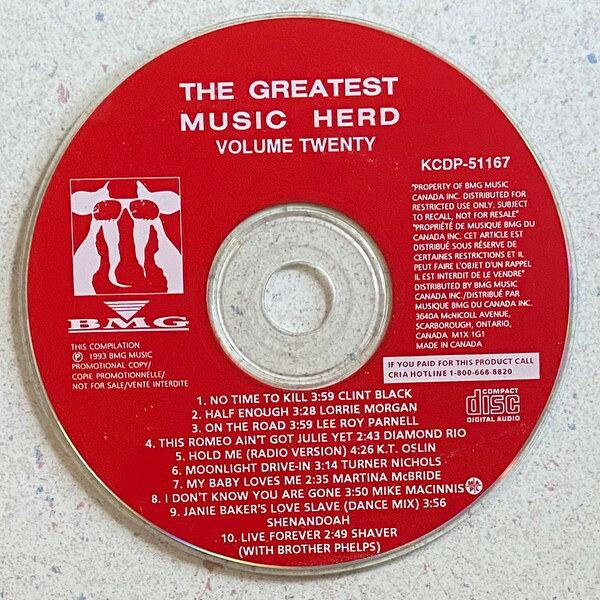 ・アーティスト Various ・タイトル The Greatest Music Herd Volume Twenty ・レーベル・型番 BMG KCDP51167 ・フォーマット CD ・コンディション(盤) 良い (VG+) ・コンディ...