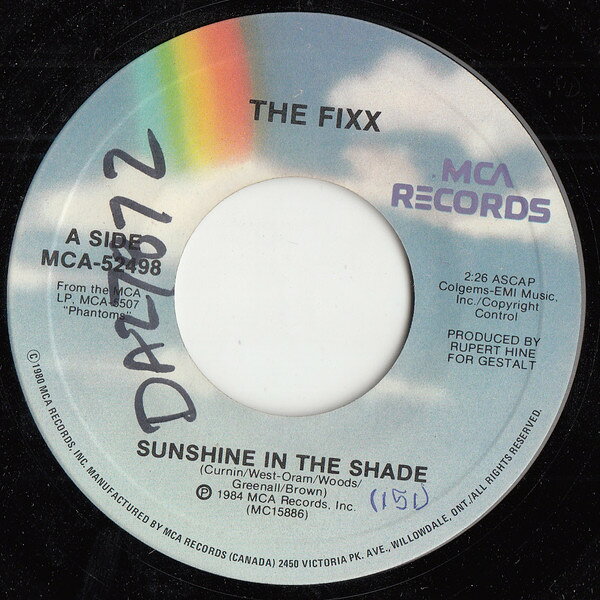 ・アーティスト Fixx ・タイトル Sunshine In The Shade ・レーベル・型番 MCA Records MCA52498 ・フォーマット 7インチレコード ・コンディション(盤) 良い (VG+) ・コンディション(ジャ...