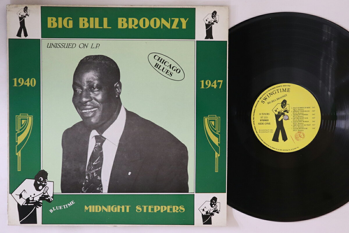 ・アーティスト Big Bill Broonzy ・タイトル Midnight Steppers ・レーベル・型番 SWINGTIME BT2001 ・フォーマット LPレコード ・コンディション(盤) 非常に良い(EX) ・コンディション...