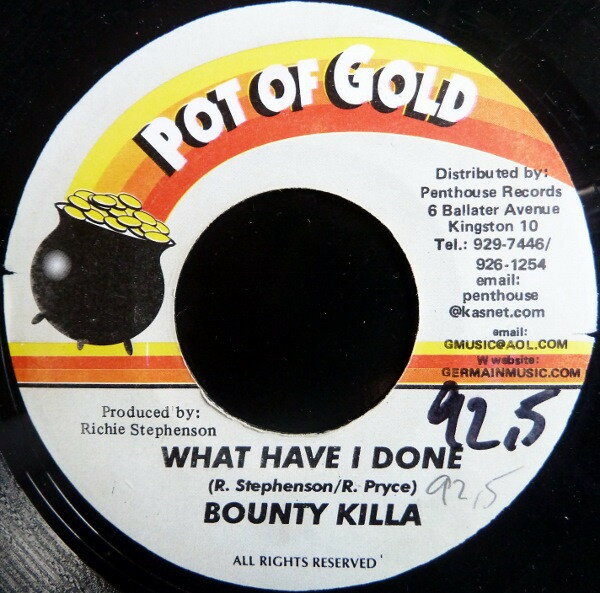 ・アーティスト Bounty Killer ・タイトル What Have I Done ・レーベル・型番 Pot Of Gold NONE ・フォーマット 7インチレコード ・コンディション(盤) 良い (VG+) ・コンディション(ジャ...