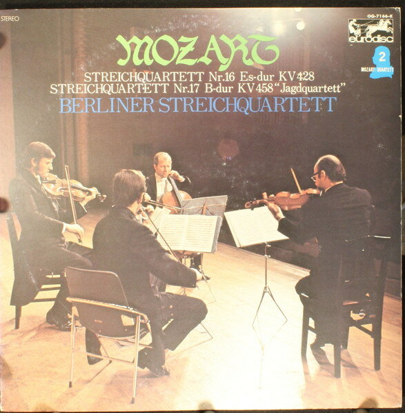 ・アーティスト Mozart. Berliner Streichquartett ・タイトル Streichquartett Nr.16 Es-dur KV 428 / Streichquartett Nr.17 B-dur KV 458 ...