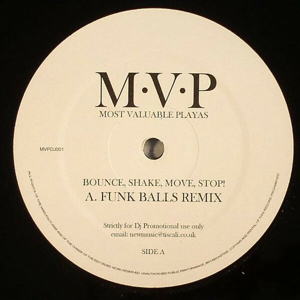 ・アーティスト M?V?P ・タイトル Bounce, Shake, Move, Stop! ・レーベル・型番 New Music (2) MVPDJ001 ・フォーマット 12インチレコード ・コンディション(盤) 良い (VG+) ・コ...
