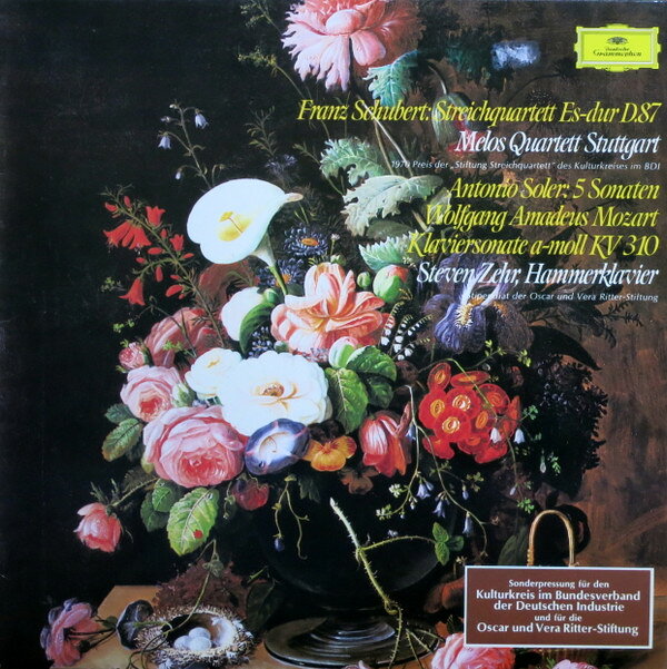 ・アーティスト Franz Schubert ・タイトル Franz Schubert: Streichquartett Es-dur D.87 ? Antonio Soler: 5 Sonaten ? Wolfgang Amadeus M...
