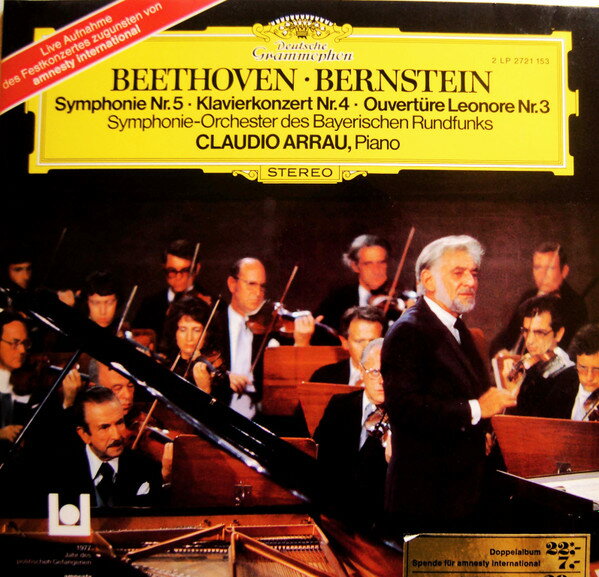 ・アーティスト Beethoven, Bernstein / Symphonie Orchester des Bayerischen Rundfunks / Claudio Arrau ・タイトル Symphonie Nr. 5 ・ Kla...