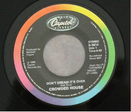 ・アーティスト Crowded House ・タイトル Don't Dream It's Over ・レーベル・型番 CAPITOL B5614 ・フォーマット CD ・コンディション(盤) 良い (VG+) ・コンディション(ジャケット)...