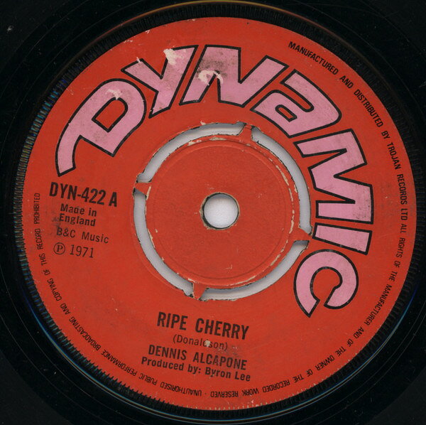 ・アーティスト Dennis Alcapone / Inner Circle ・タイトル Ripe Cherry / Red Cherry ・レーベル・型番 Dynamic Sounds DYN422 ・フォーマット 7インチレコード ・コ...