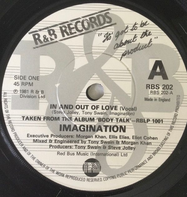 ・アーティスト Imagination ・タイトル In And Out Of Love ・レーベル・型番 R & B Records RBS202 ・フォーマット 7インチレコード(CDではありません) ・コンディション(盤) 良い (V...