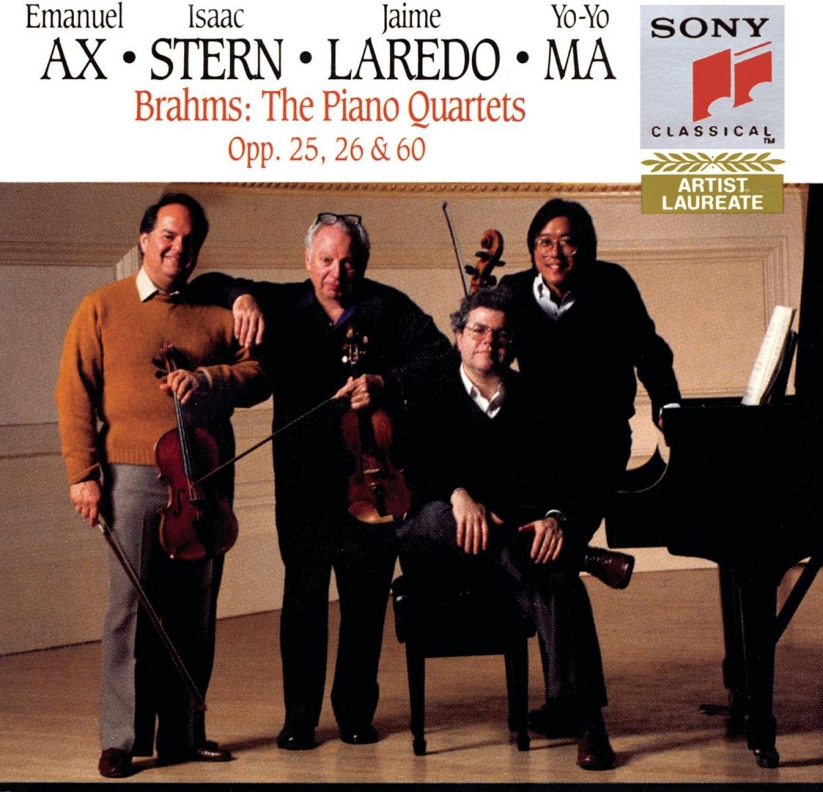 ・アーティスト yo-yo ma, emanuel ax, isaac stern, laime laredo ・タイトル brahms Piano Quartets 1-3 ・レーベル・型番 Sony S2K45846 ・フォーマット C...