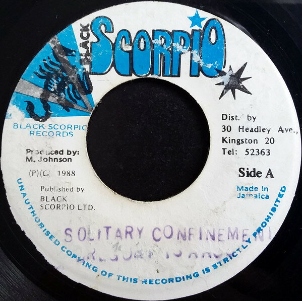 ・アーティスト Gregory Isaacs ・タイトル Solitary Confinement ・レーベル・型番 Black Scorpio NONE ・フォーマット 7インチレコード ・コンディション(盤) 良い (VG+) ・コンデ...
