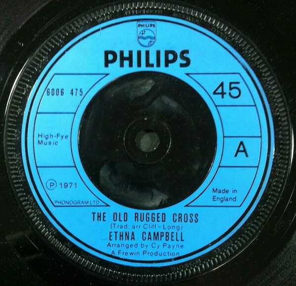 ・アーティスト Ethna Campbell ・タイトル Old Rugged Cross / It Is No Secret ・レーベル・型番 ・フォーマット 7インチレコード ・コンディション(盤) 良い (VG+) ・コンディション(...
