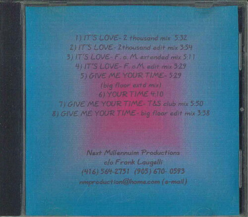 ・アーティスト F.o.m. / G Traxx, Amy Moore ・タイトル It's Love / Give Me Your Time ・レーベル・型番 NOT ON LABEL NONE ・フォーマット CD ・コンディション(盤...