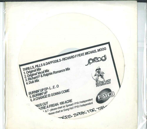 ・アーティスト Richard F., Michael Moog / L.e.o. / 100 Acre ・タイトル Thrills, Pills & Daffodils / Burnin' Up / You're A Freak ・レーベ...