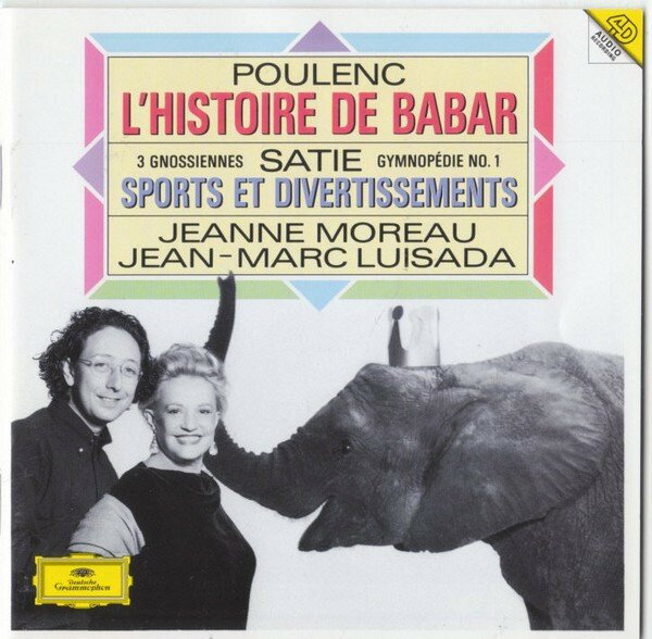 ・アーティスト Poulenc / Satie ・タイトル ババール / ジムノペディ, Etc: Luisada, ジャンヌ・モロー ・レーベル・型番 Deutsche Grammophon 4397672 ・フォーマット CD ・コンデ...