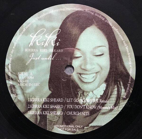 ・アーティスト Kierra Sheard ・タイトル Just Until ・レーベル・型番 NOT ON LABEL KKS01PROMO ・フォーマット 12インチレコード ・コンディション(盤) 良い (VG+) ・コンディション(...