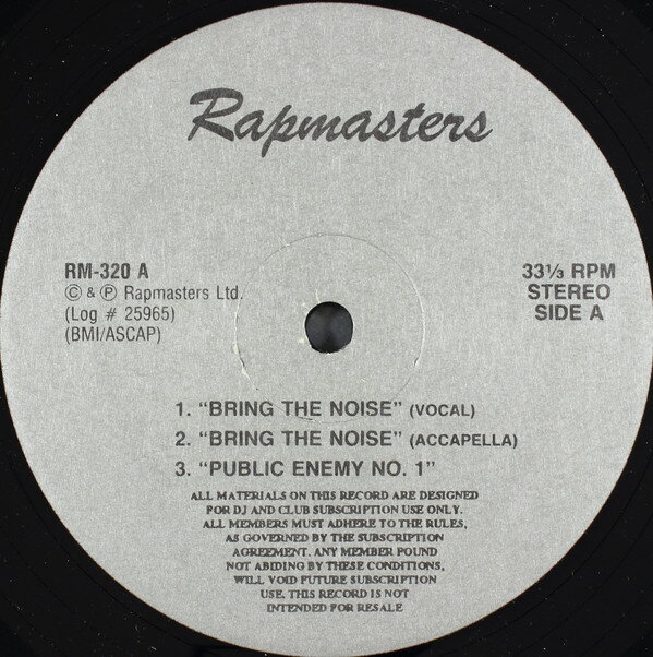 ・アーティスト Public Enemy, Eric B. & Rakim, Just-Ice ・タイトル Rapmasters ・レーベル・型番 Rapmasters RM320 ・フォーマット 12インチレコード ・コンディション(盤)...