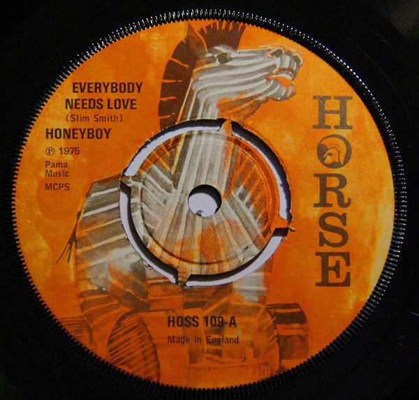 ・アーティスト Honey Boy ・タイトル Everybody Needs Love ・レーベル・型番 Horse HOSS109 ・フォーマット 7インチレコード ・コンディション(盤) 良い (VG+) ・コンディション(ジャケット...